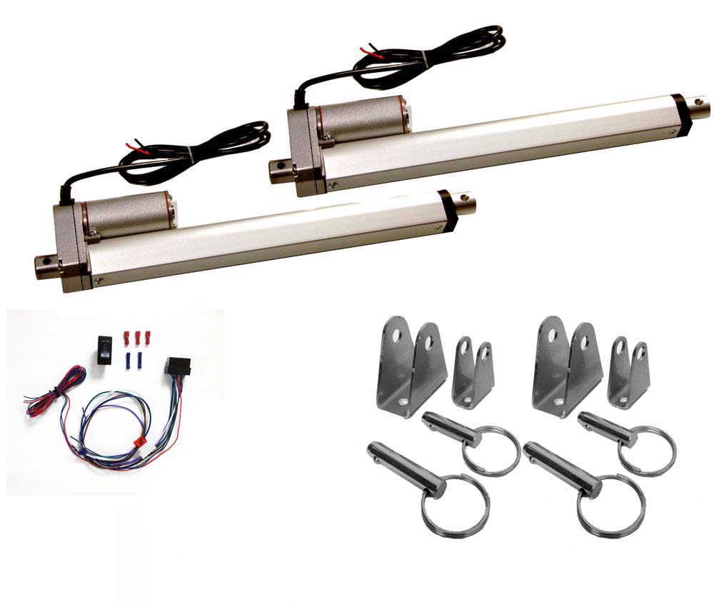Buy 2 Heavy Duty Linear Actuator 12v, 10" Stroke: Includes Switch ...