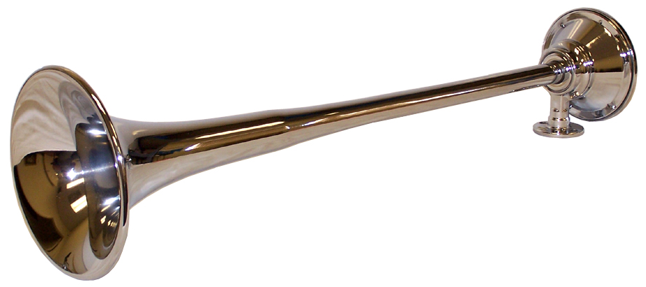 Roof Mount Truck Air Horn for Trucks and Big Rigs - Chrome 24" LOUD Air ...